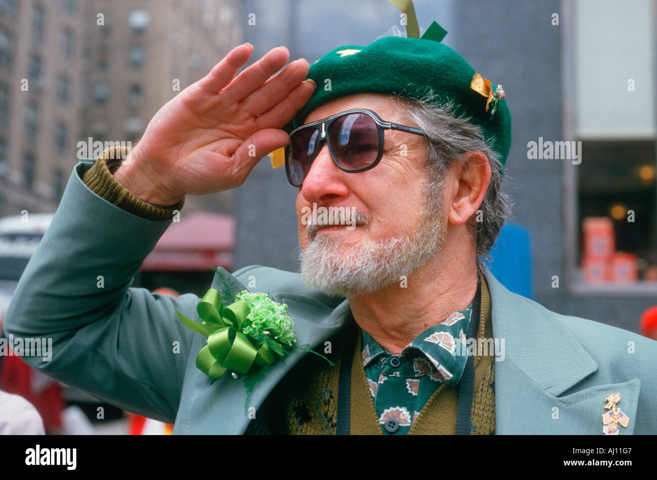 Saluting flag hi-res stock photography and images - Alamy