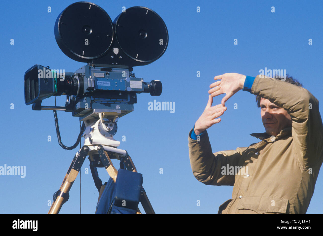 A cinematographer setting up his shot Los Angeles CA Stock Photo - Alamy