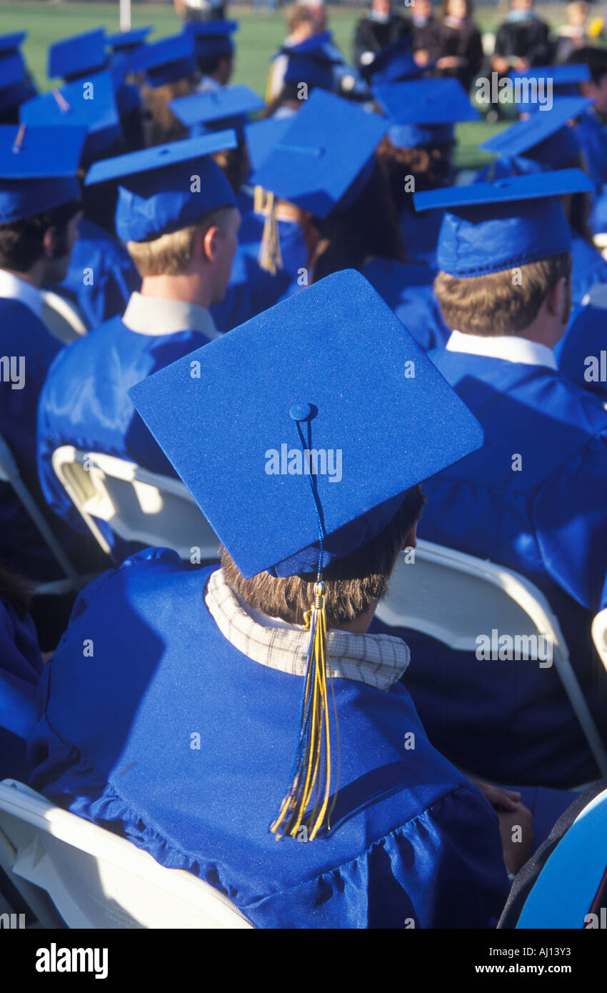 High school graduating class at their commencement ceremony Nordhoff ...