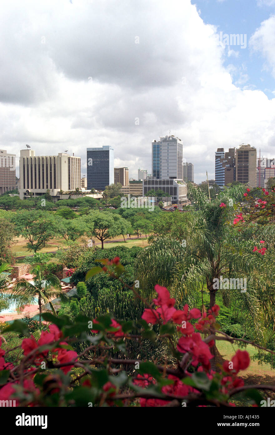 View overlooking Nairobi in Kenya East Africa Stock Photo - Alamy