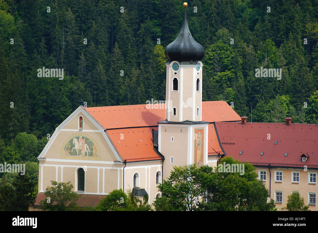 Danube valley Beuron monastery Stock Photo - Alamy