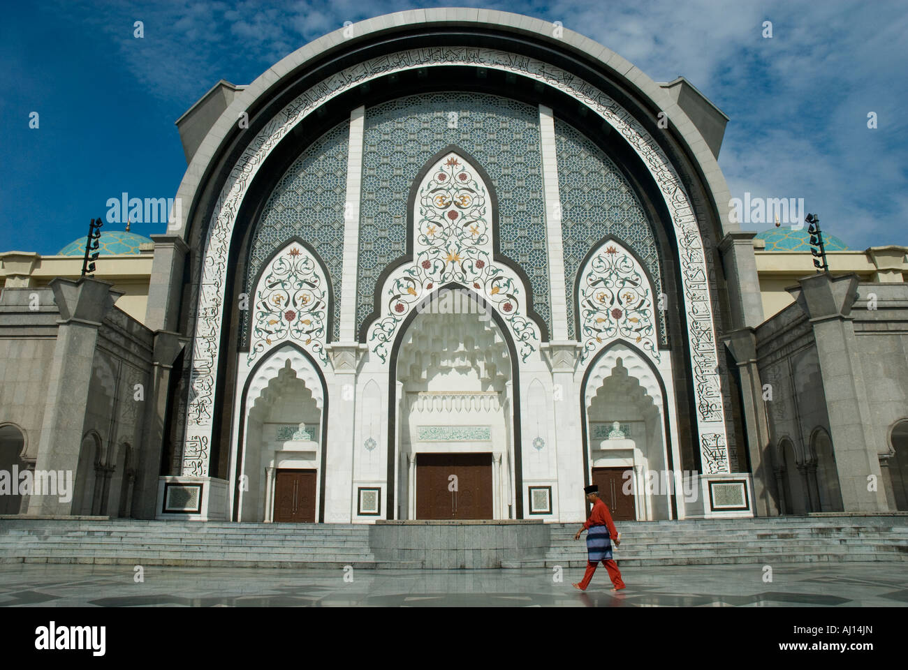 Entrance to Federal Territory Mosque, Kuala Lumpur Malaysia Stock Photo ...