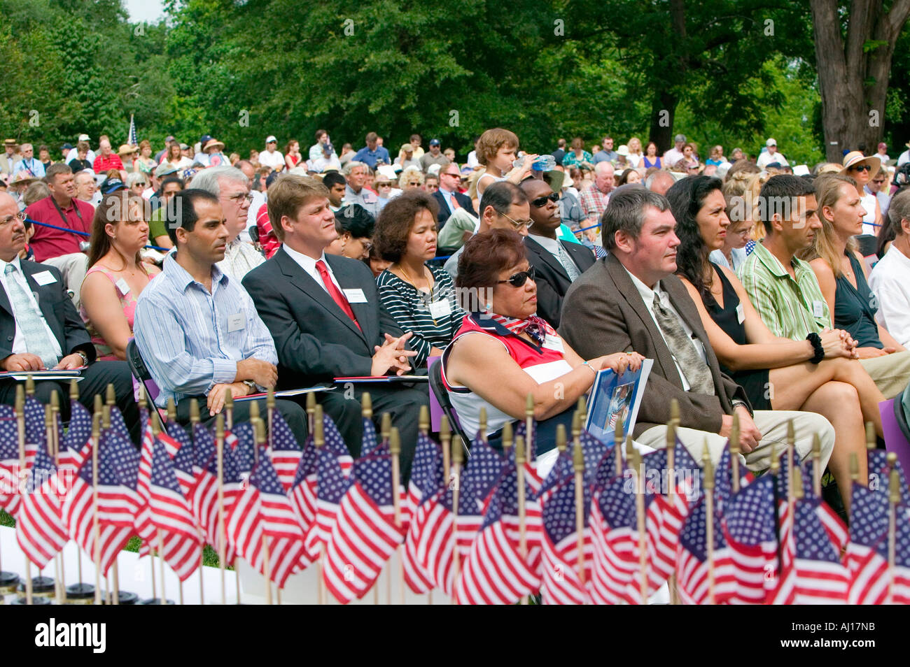 Citizens And The American Flag