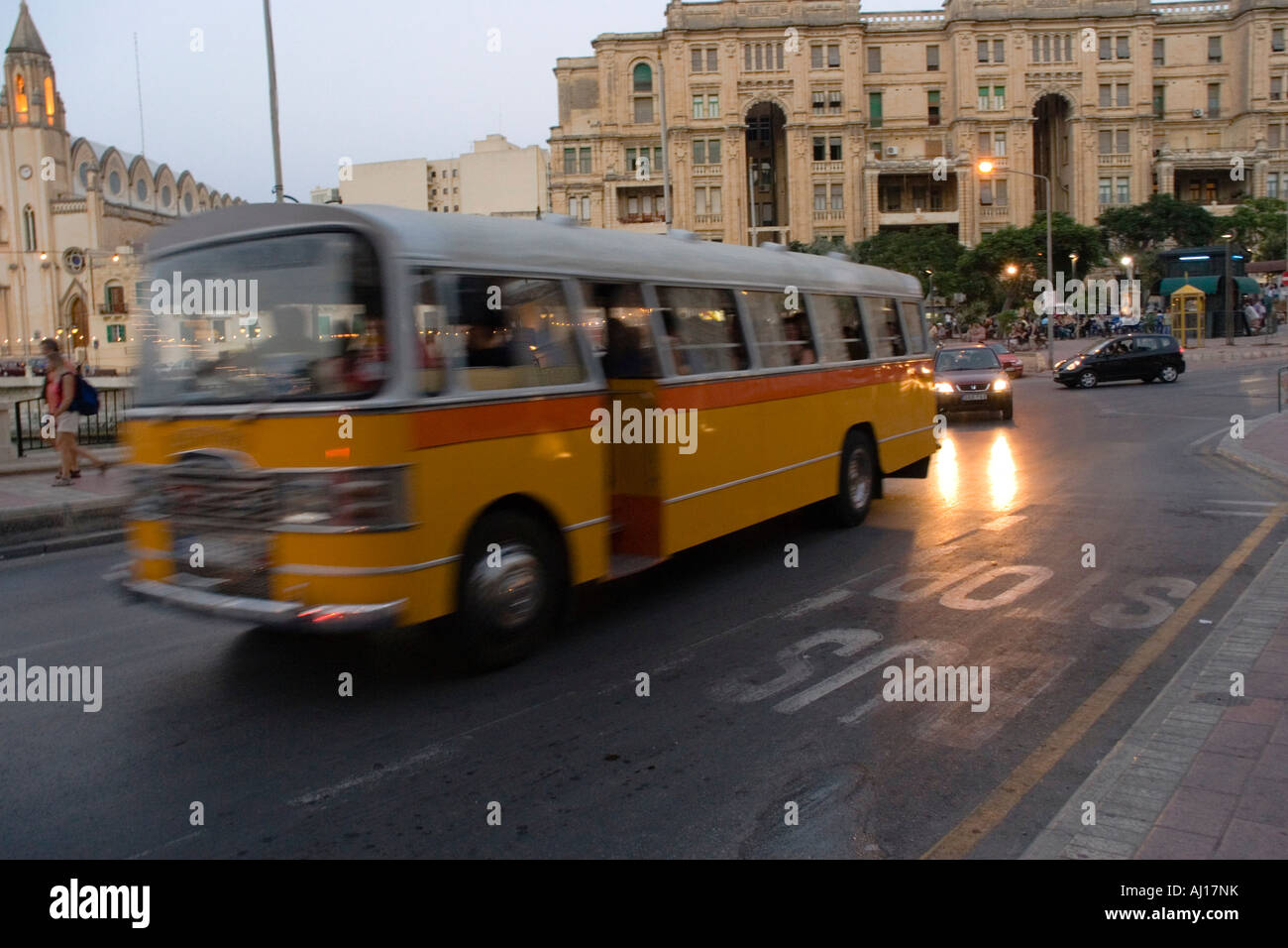Typical Maltese Public Transport Stock Photo - Alamy