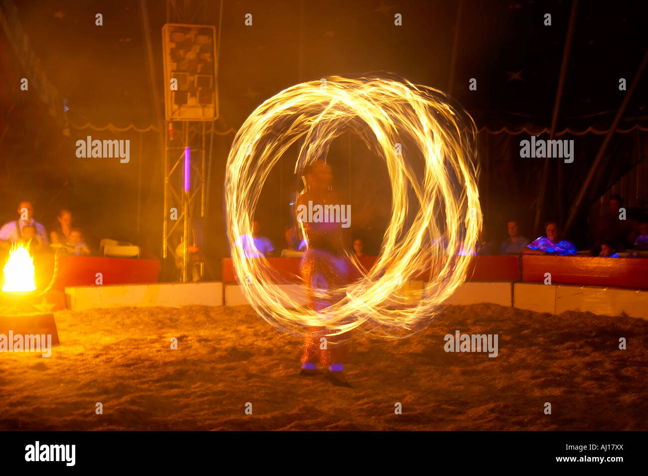 fire acrobatics in circus Stock Photo - Alamy