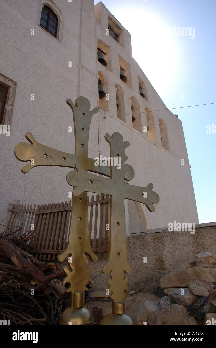 Monastery of prophet elias santorini hi-res stock photography and ...
