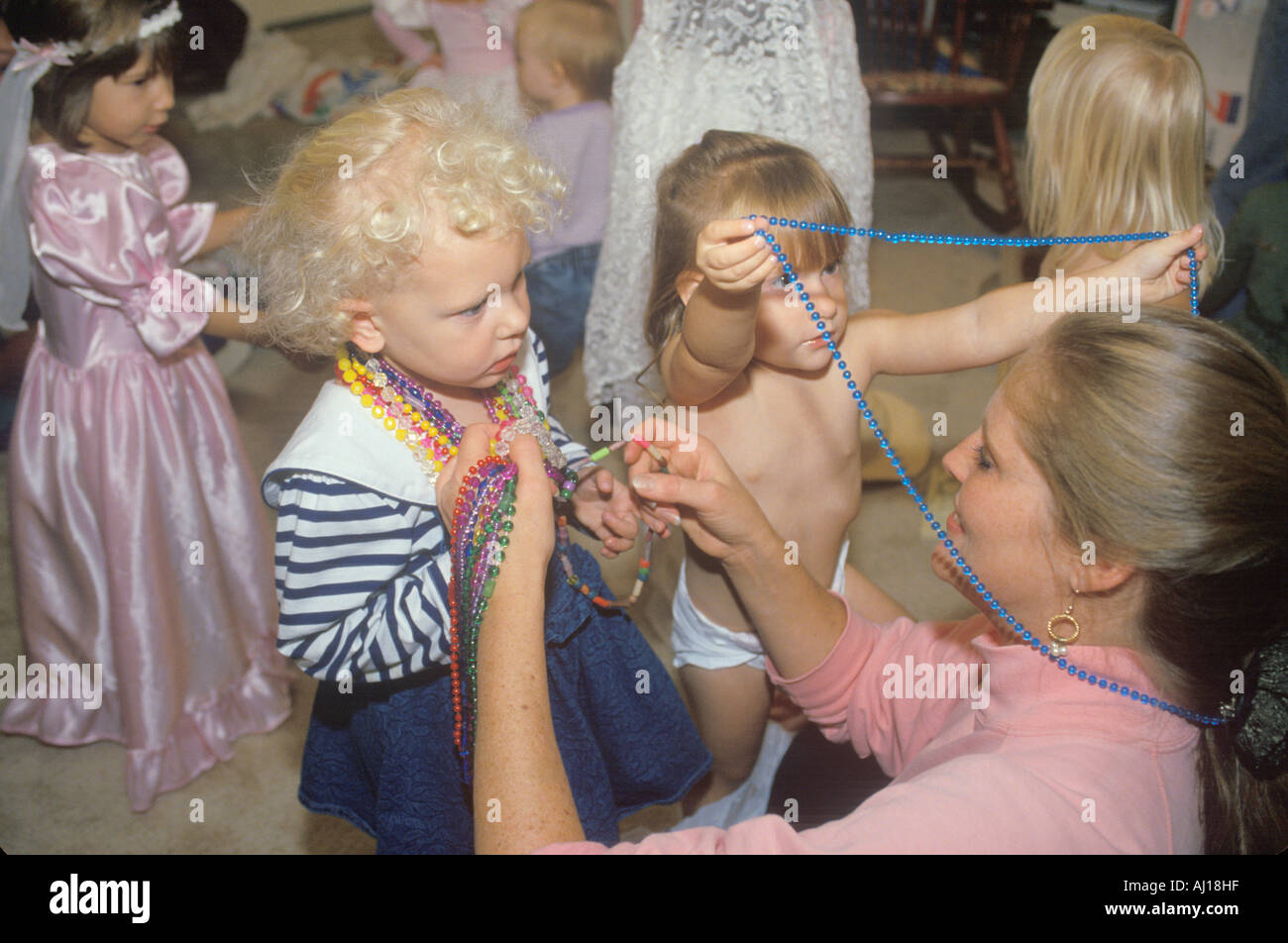 A preschool class playing dress up in Washington D C Stock Photo - Alamy