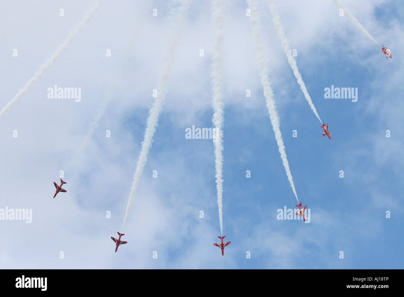 Red Arrows Display Stock Photo - Alamy
