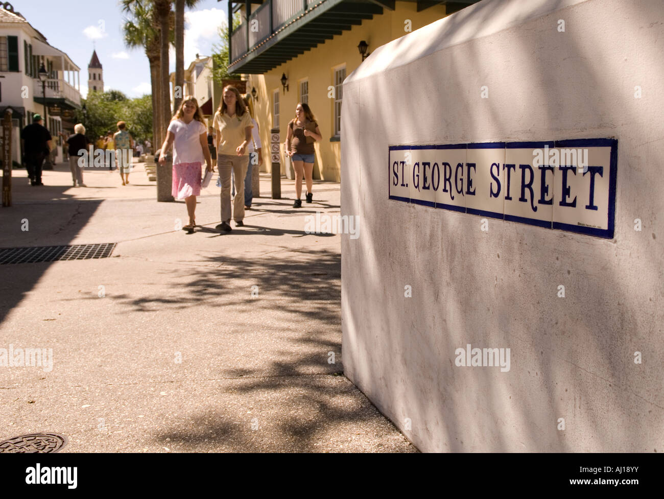 St George Street St Augustine Florida Stock Photo - Alamy