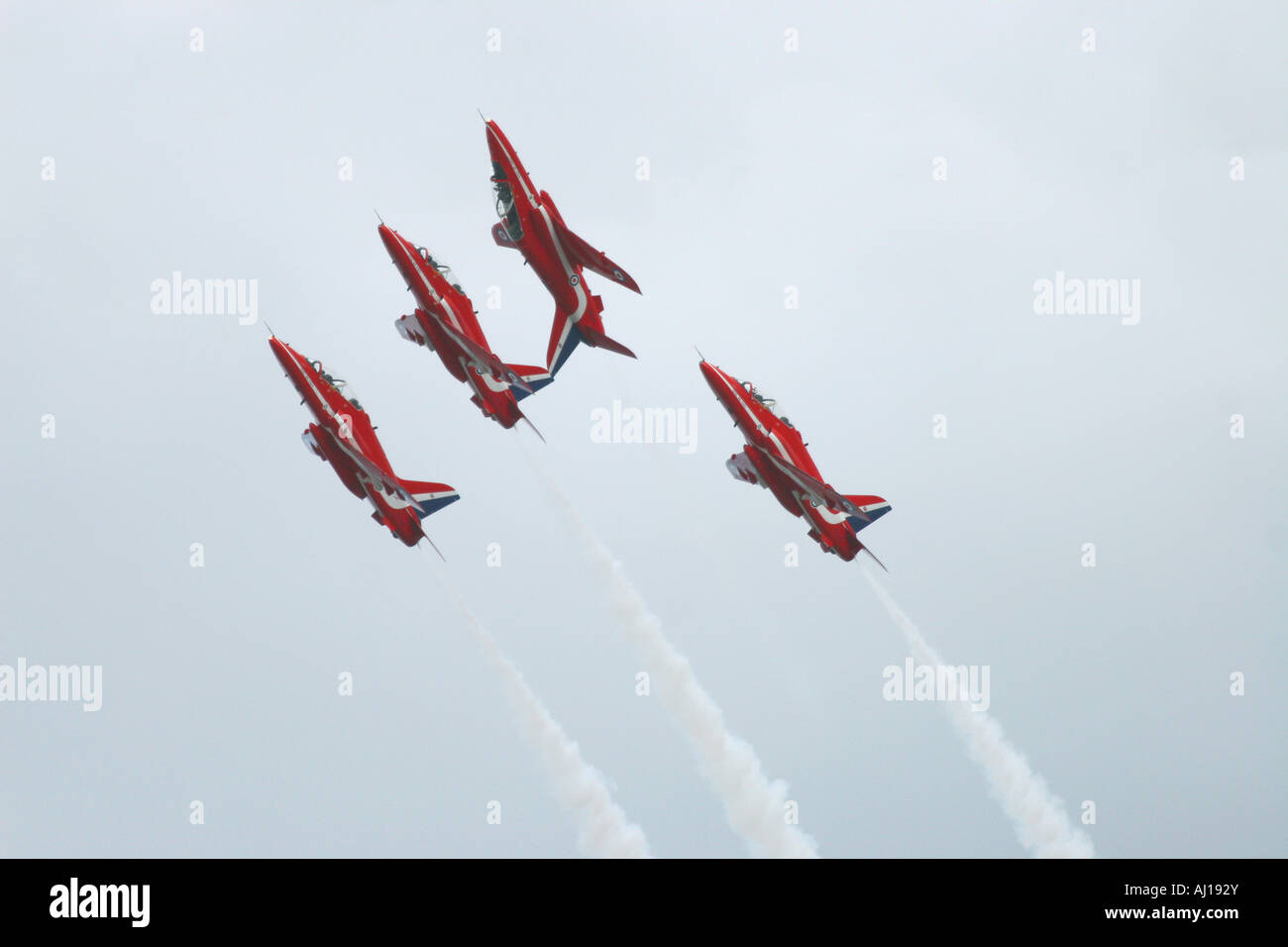 Red Arrows Display Stock Photo - Alamy