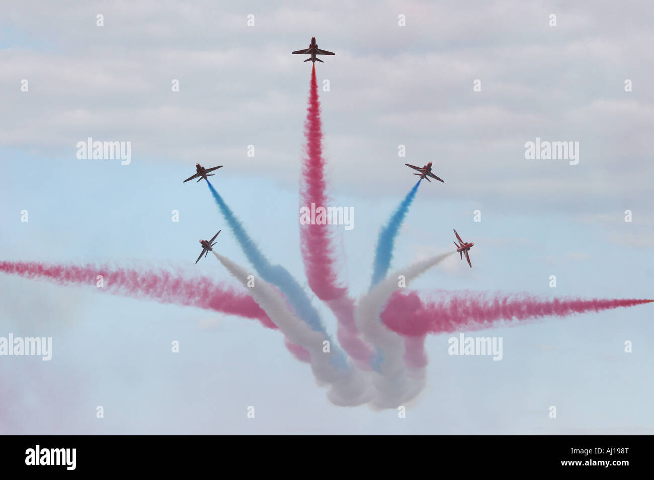 Red Arrows Display Stock Photo - Alamy