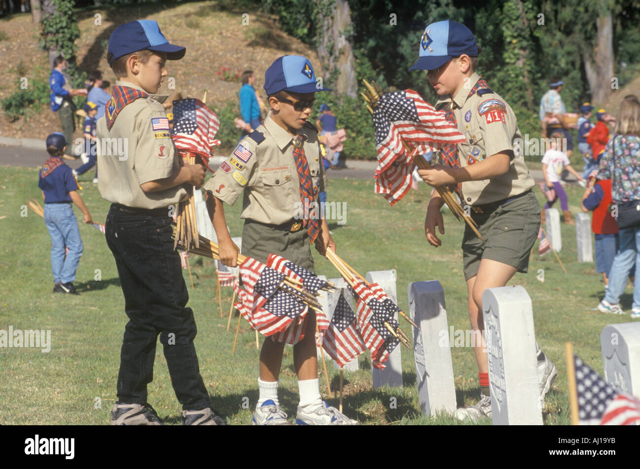 Boy scouts flags hi-res stock photography and images - Alamy