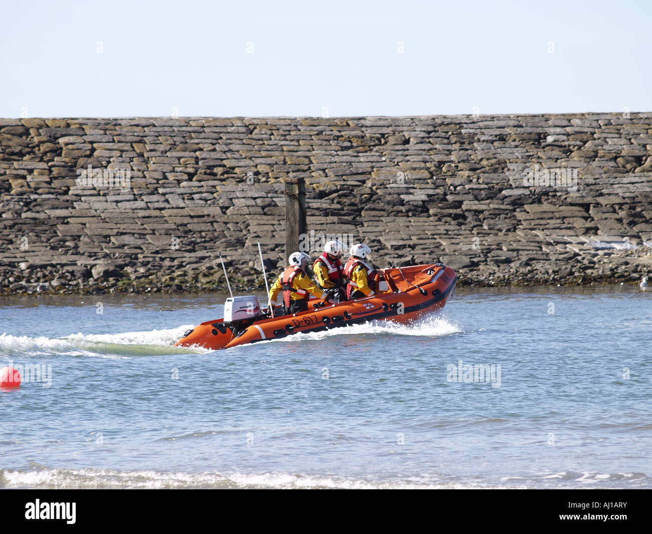 Royal National Lifeboat Institution, RNLI, crew and inshore life boat ...