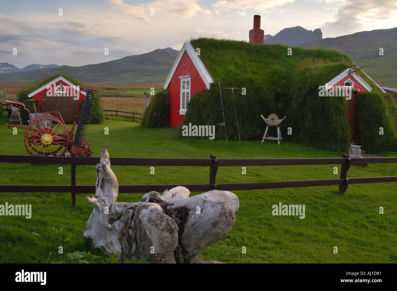 the house called Lindarbakki in the village Bakkagerði Iceland Stock ...