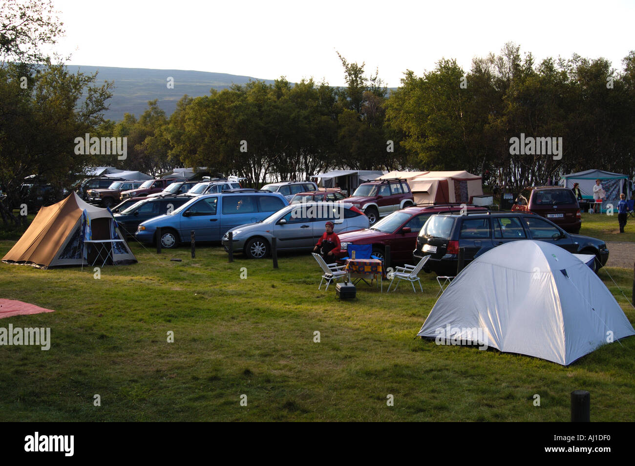 Crowded campground hi-res stock photography and images - Alamy
