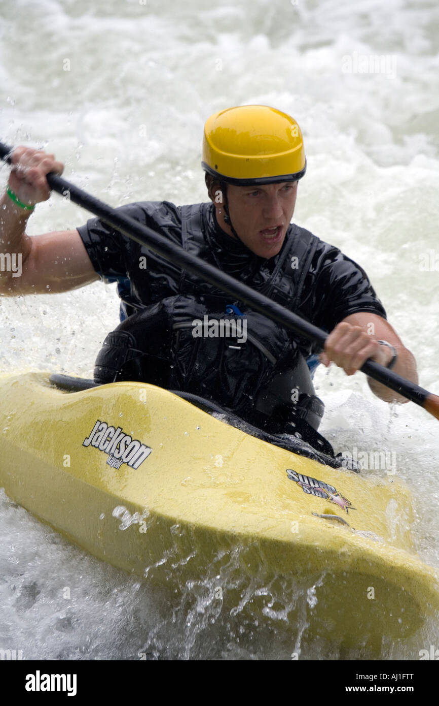 Freestyle whitewater kayaker hi-res stock photography and images - Alamy