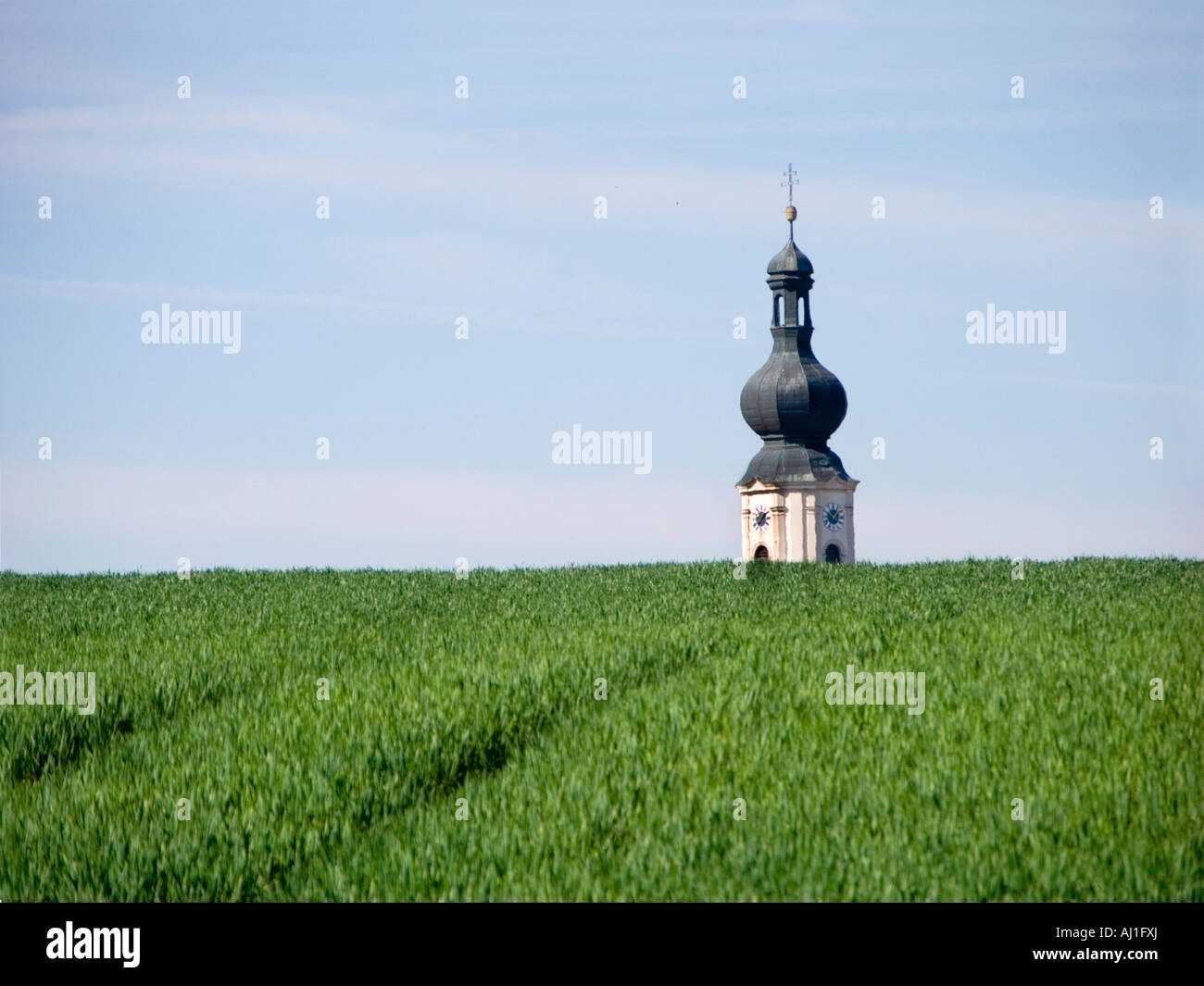 typical typically Bavaria Bavarian LOW BAVARIAN LANDSCAPE GERMANY field ...