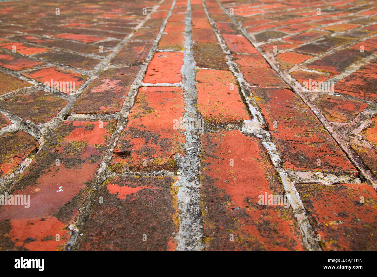 Perspective red brick pathway texture hi-res stock photography and ...