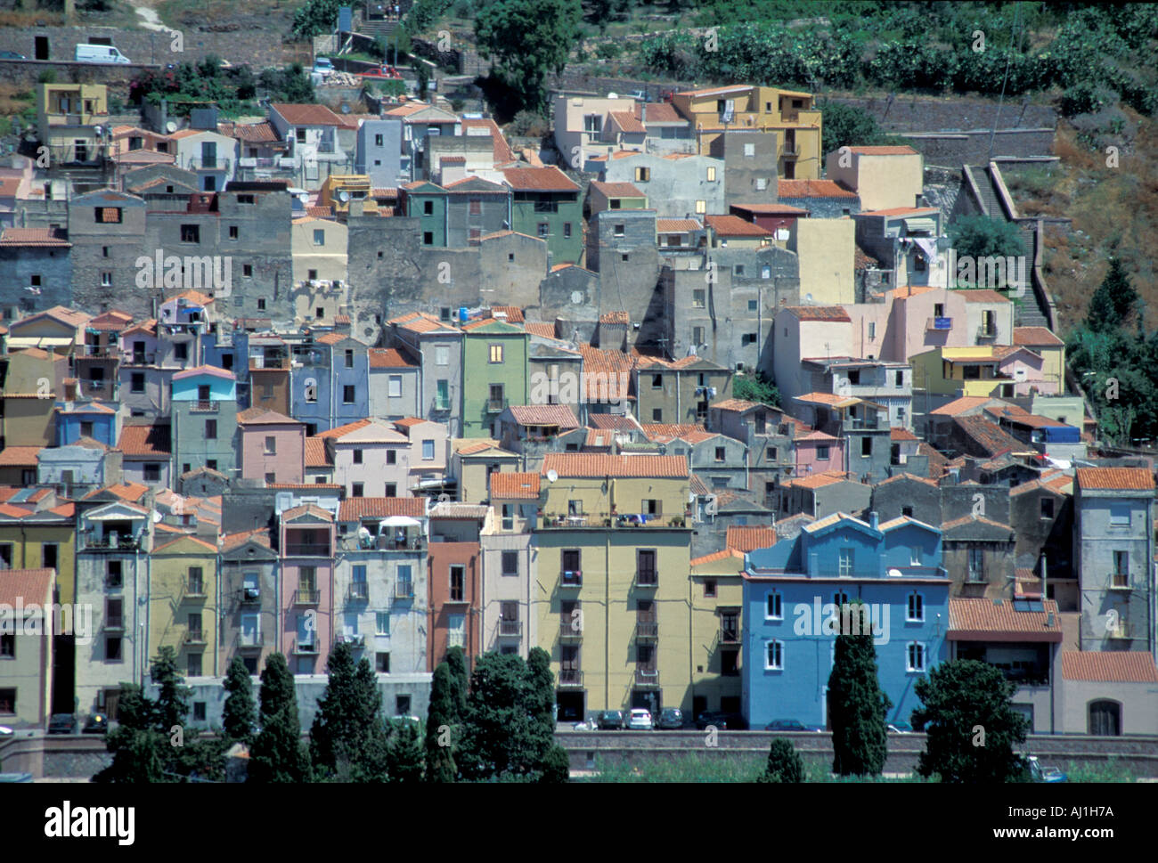 Cityscape Bosa Sardinia Italy Stock Photo - Alamy