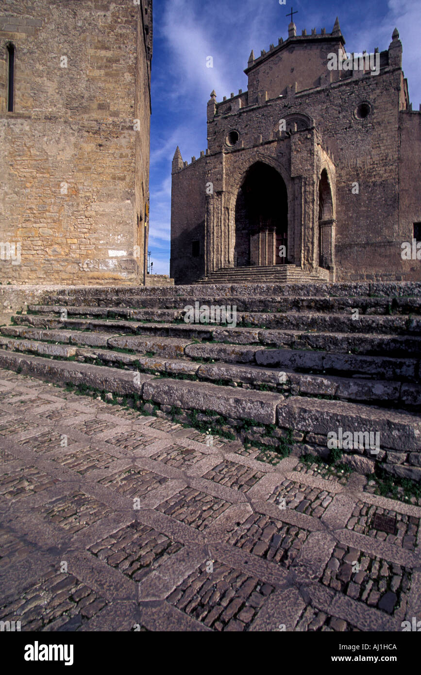 Matrice church Erice Sicily Italy Stock Photo - Alamy