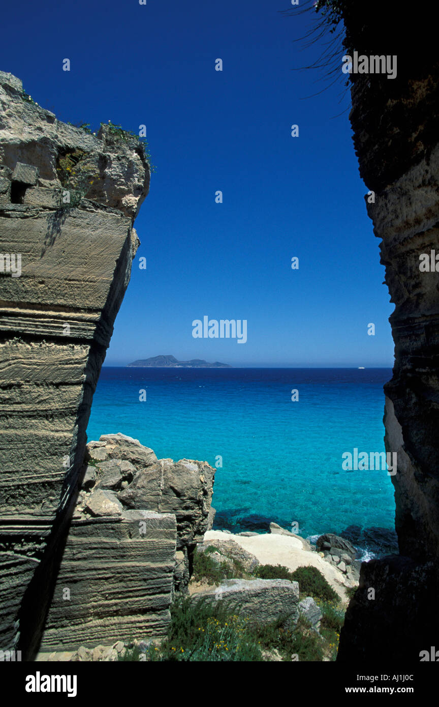 Cala Rossa Favignana Sicily Italy Stock Photo - Alamy