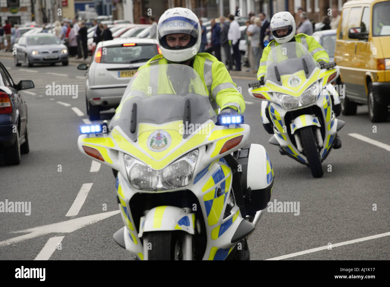 Scottish police motorbikes hi-res stock photography and images - Alamy