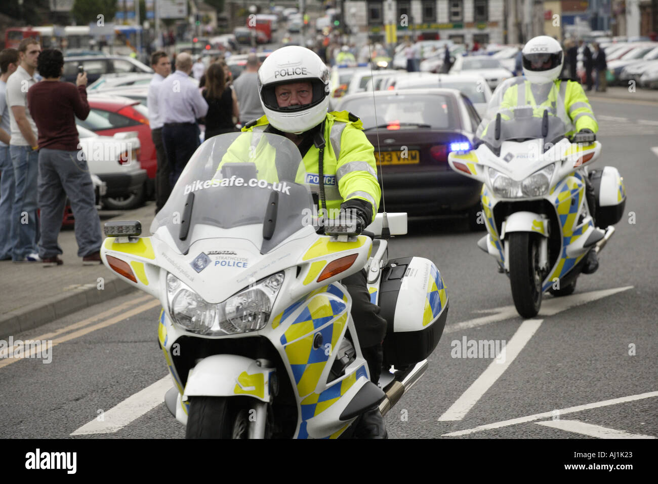 Scottish police motorbikes hi-res stock photography and images - Alamy