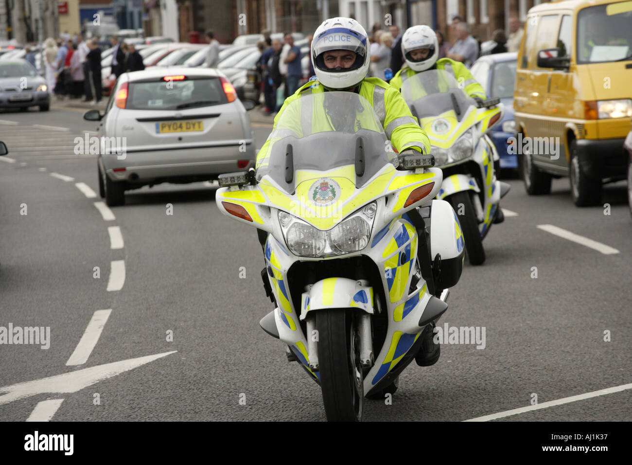 Scottish police motorcycles hi-res stock photography and images - Alamy