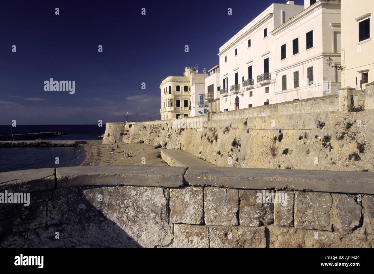 The old town Gallipoli Salento Puglia Italy Stock Photo - Alamy