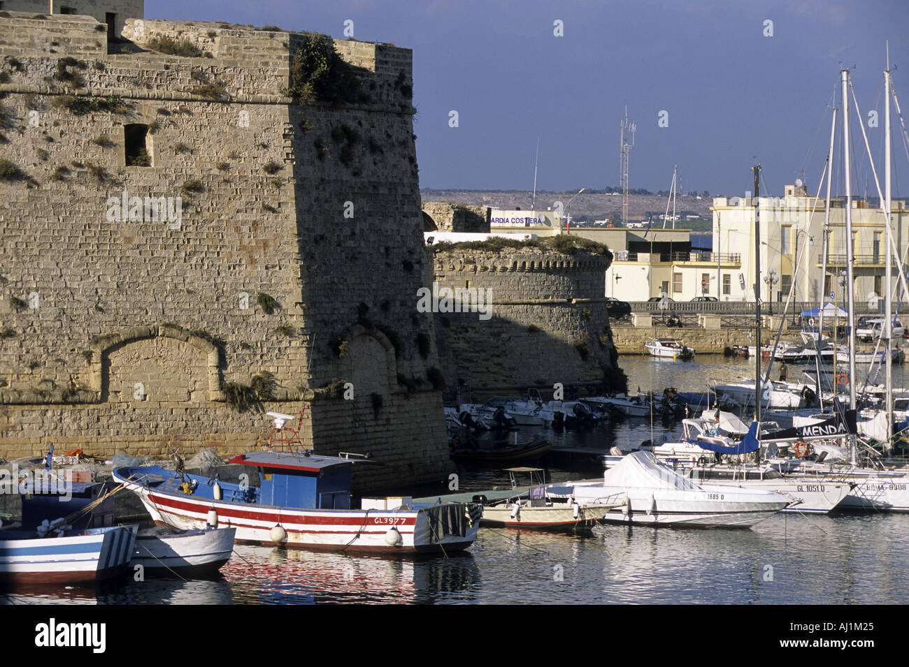 The old town Gallipoli Salento Puglia Italy Stock Photo - Alamy