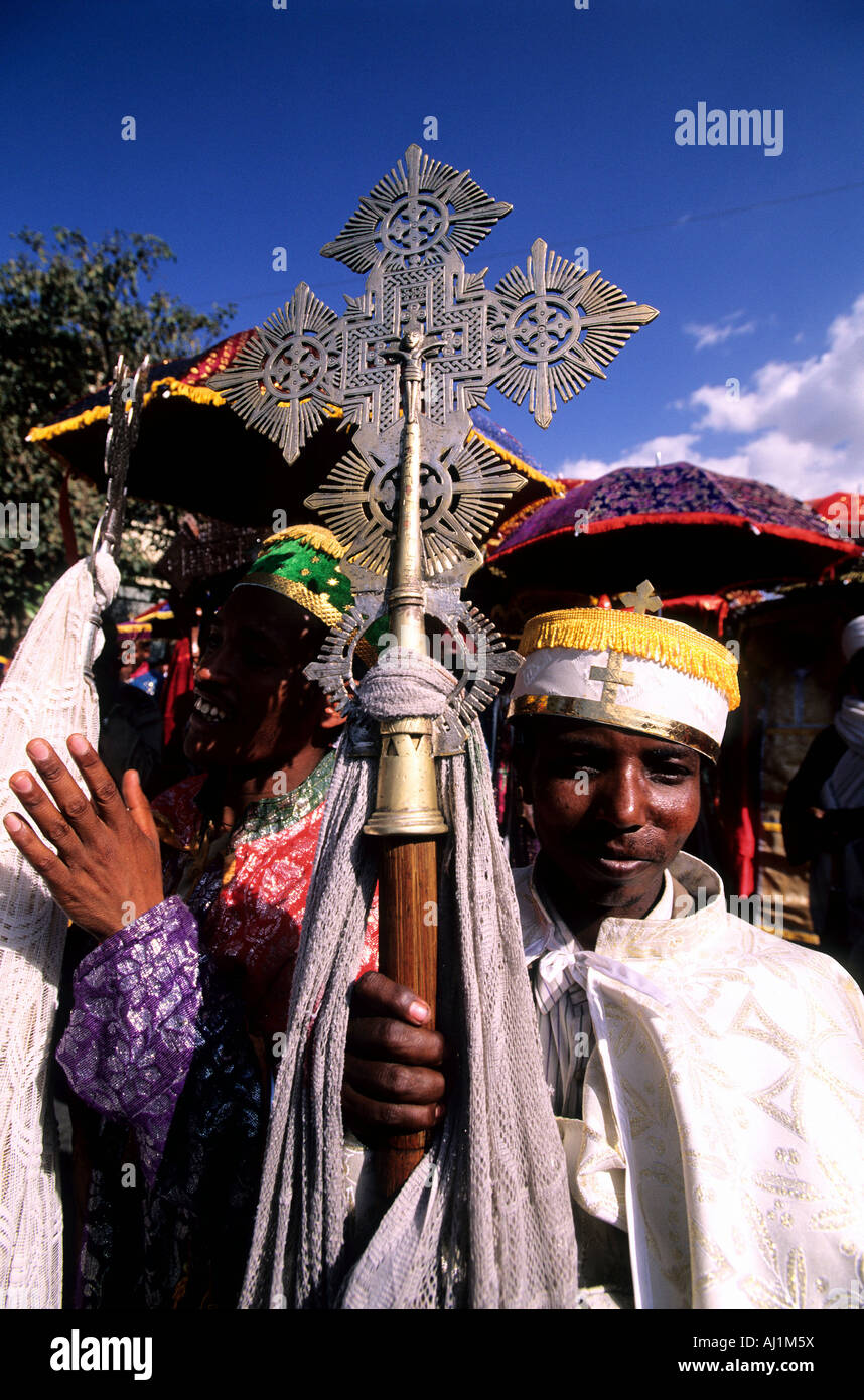 Ethiopia, Gondar, the celebration of Timkat (Epiphany Stock Photo - Alamy