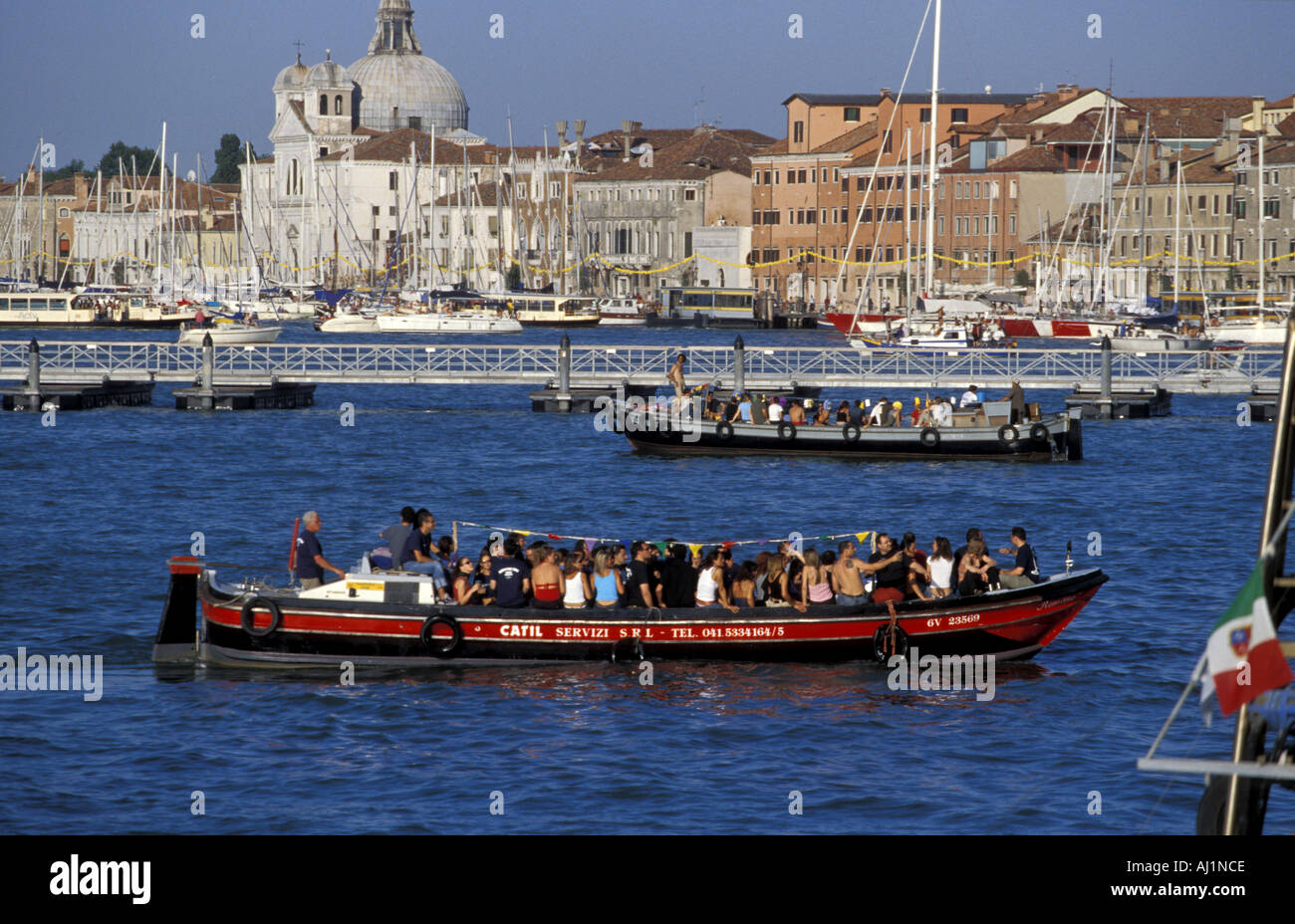 Boats Redentore feast Venice Veneto Italy Stock Photo - Alamy