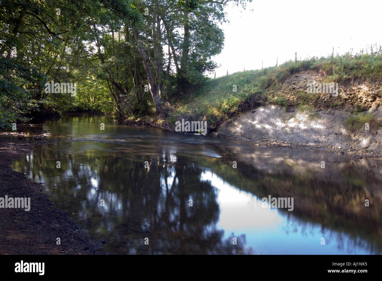 The River Rye in the Rievaulx valley in the North York Moors National ...