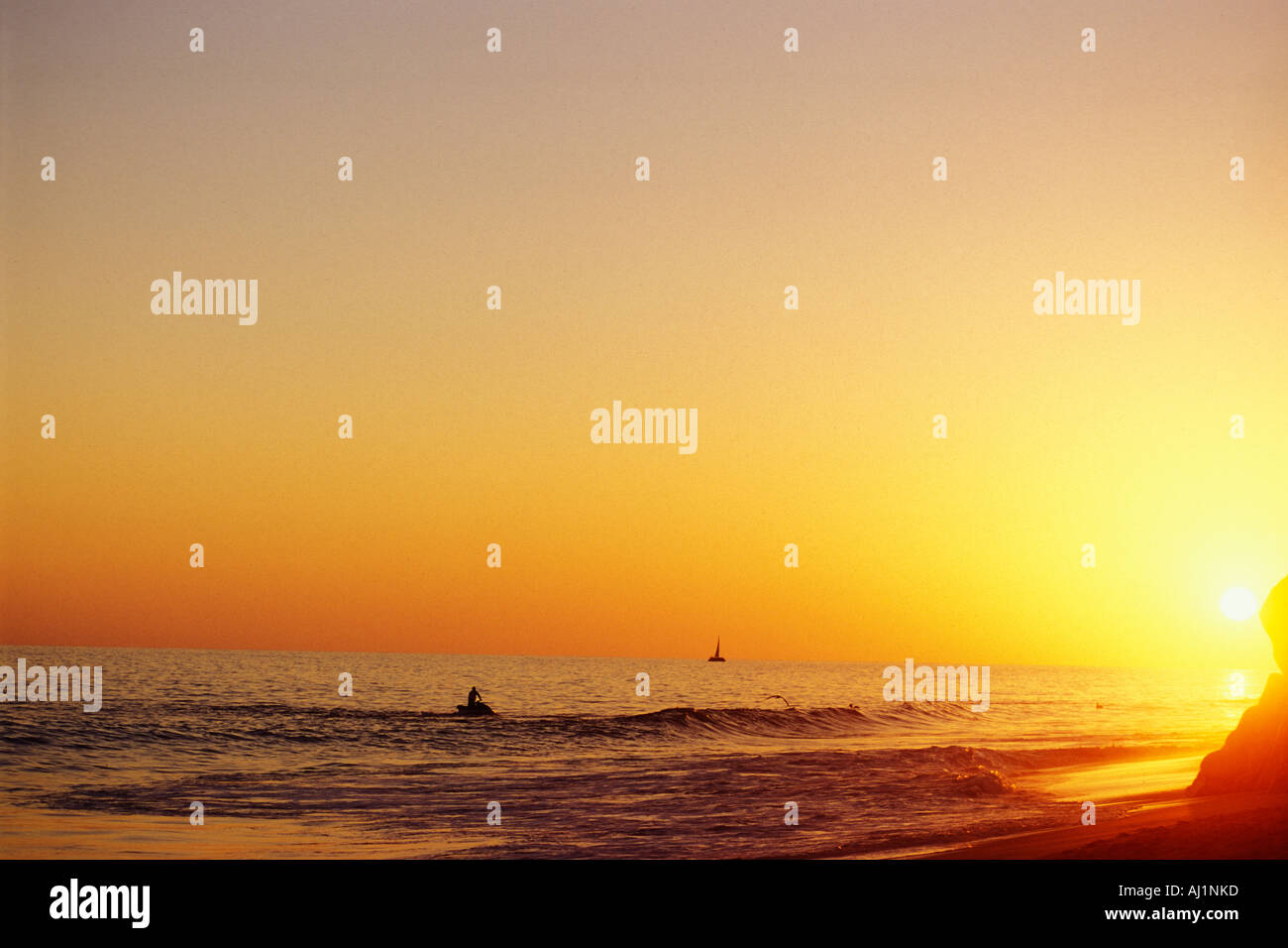Mexico, Cabo San Lucas, Sunset, Solmar Beach Stock Photo - Alamy