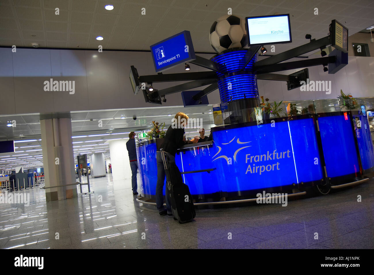 information desk at the airport Stock Photo - Alamy