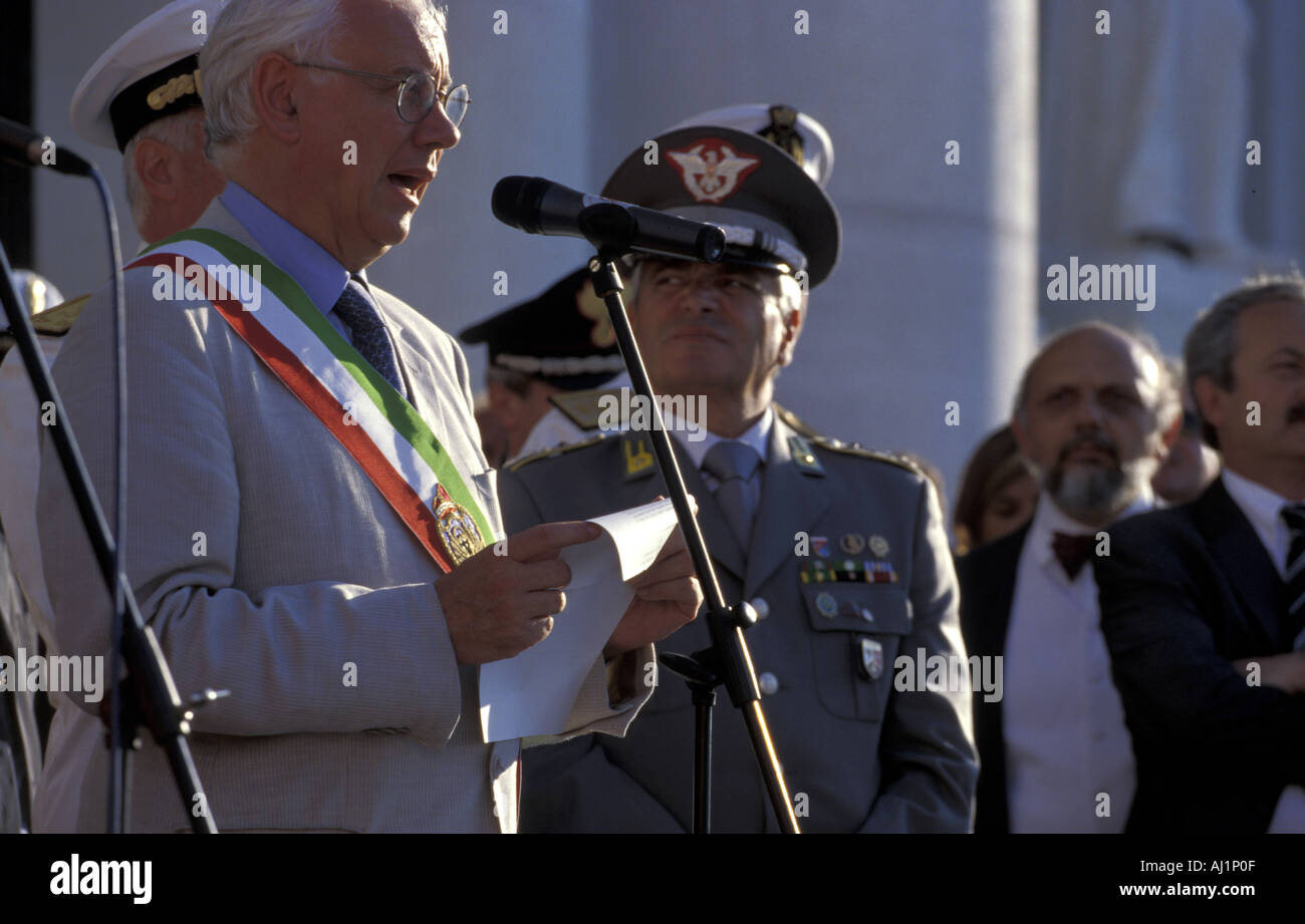 Paolo Costa Mayor of Venice Redentore feast Venice Veneto Italy Stock ...