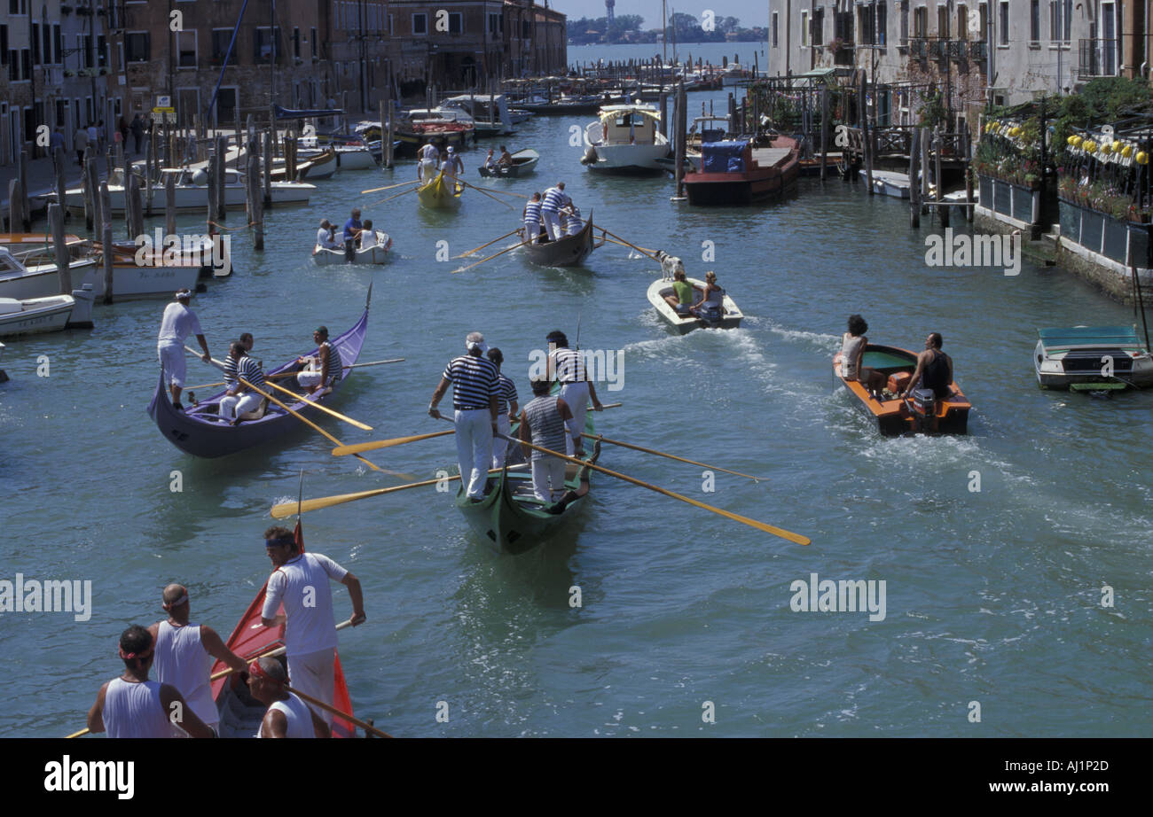 Regatta Redentore feast Venice Veneto Italy Stock Photo - Alamy