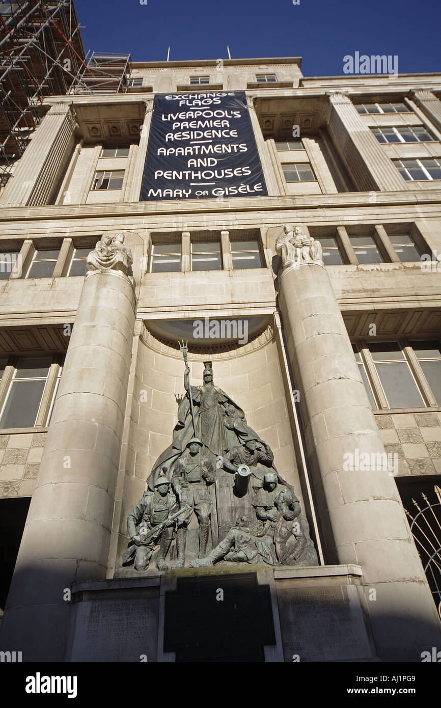 Exchange Flags City Centre Living in Liverpool Merseyside UK Stock ...