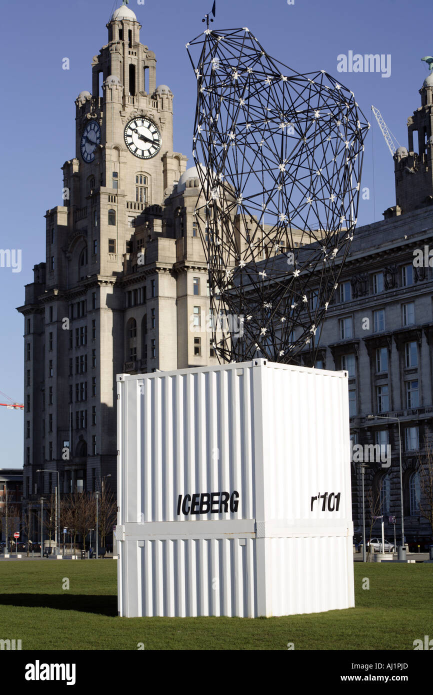 Exhibition of contemporary art in 2006 at Pier Head with the Liver ...