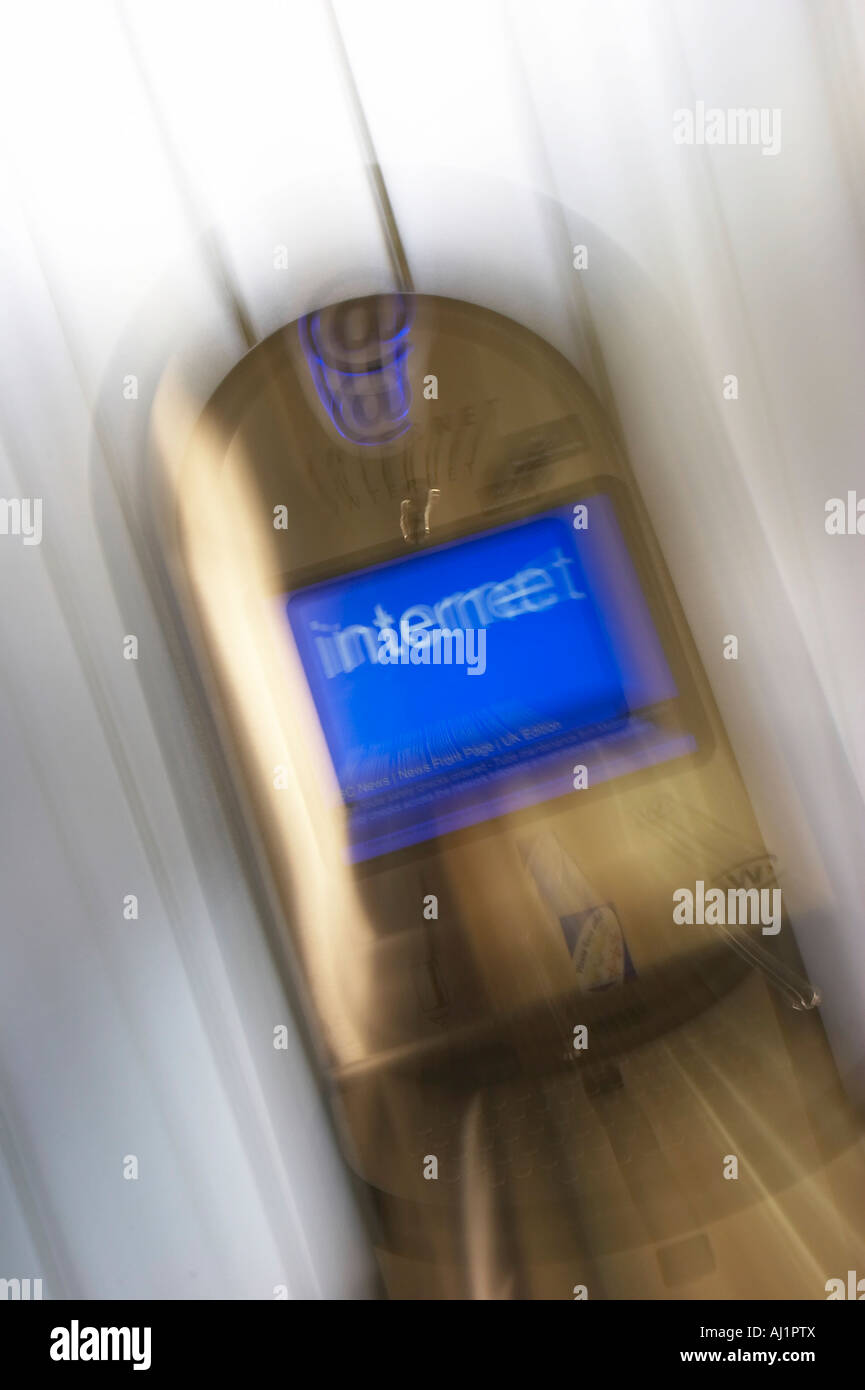 internet terminal at the airport / internet Stock Photo - Alamy