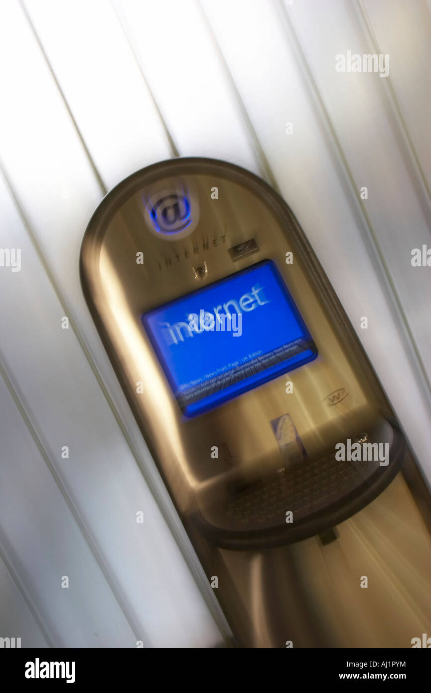 internet terminal at the airport / internet Stock Photo - Alamy