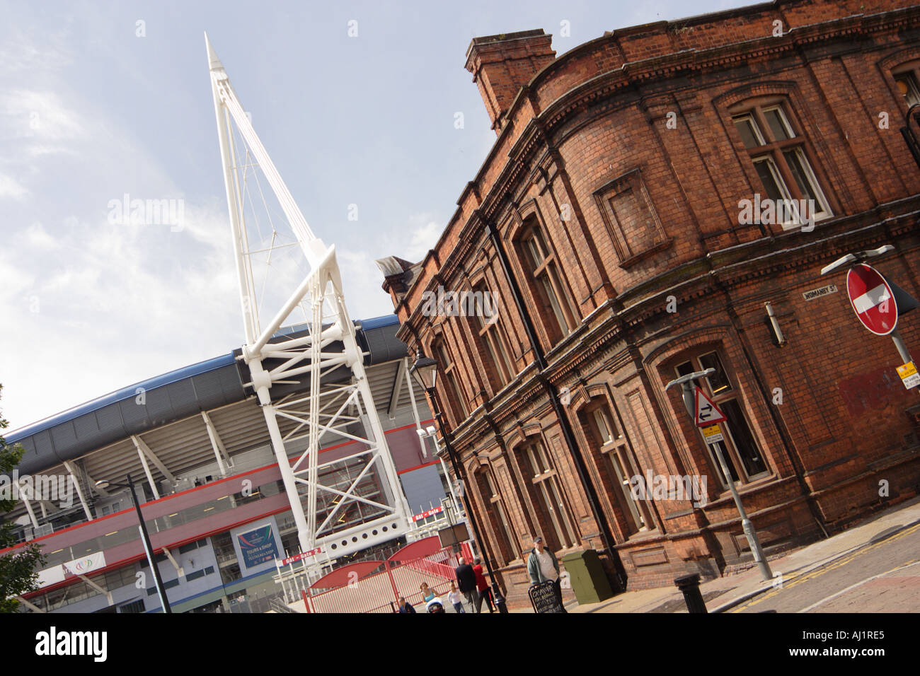 The Millenium Stadium from Quay Street Cardiff Wales Great Britain ...