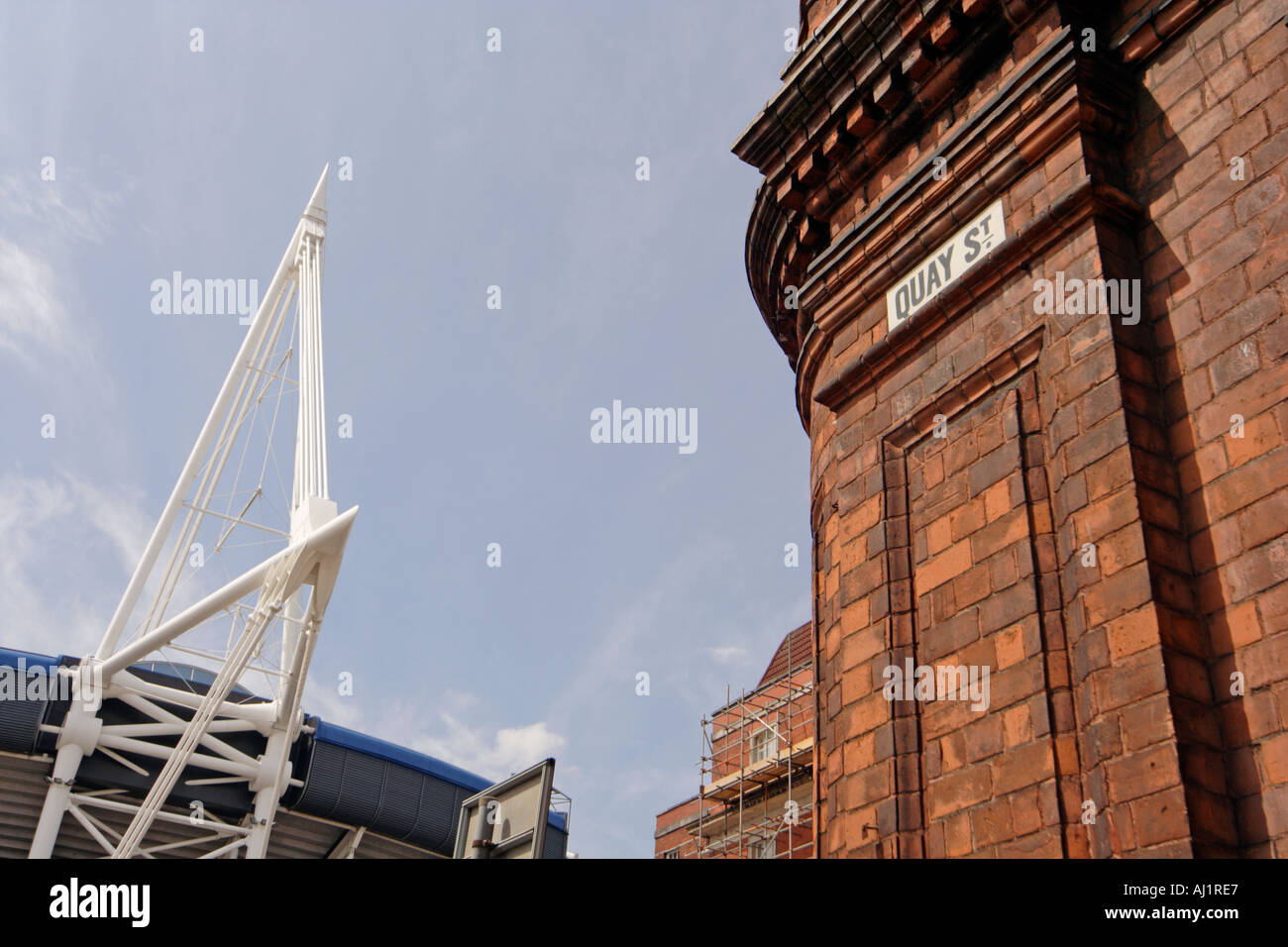 The Millenium Stadium from Quay Street Cardiff Wales Great Britain ...