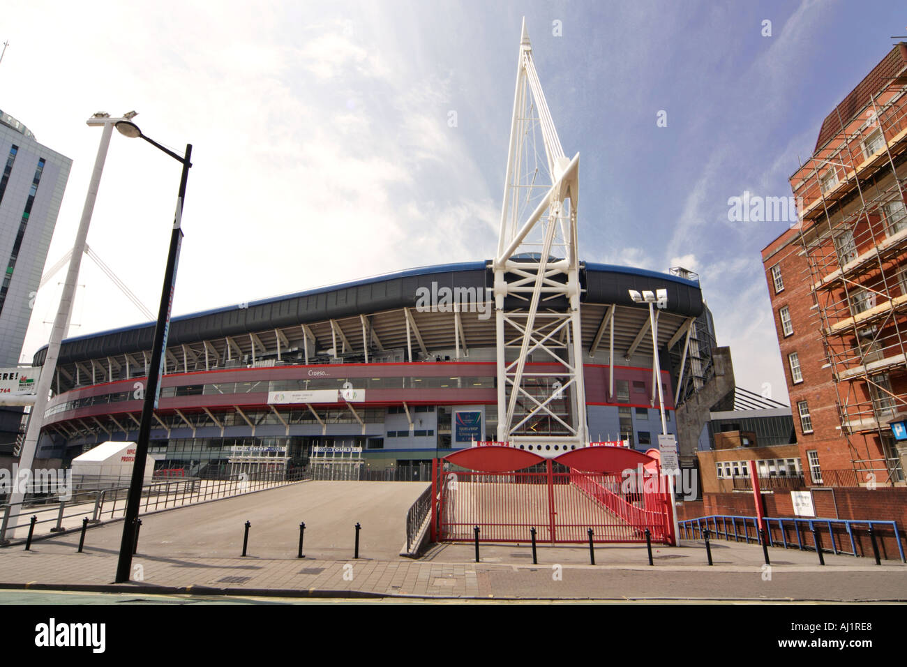 The Millenium Stadium from Quay Street Cardiff Wales Great Britain ...