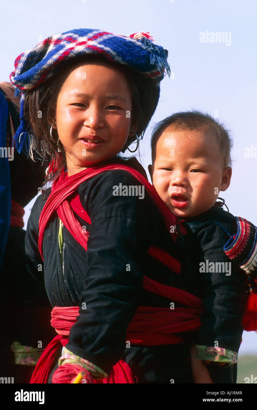 Young girl from ethnic minorities Northern Vietnam Stock Photo - Alamy