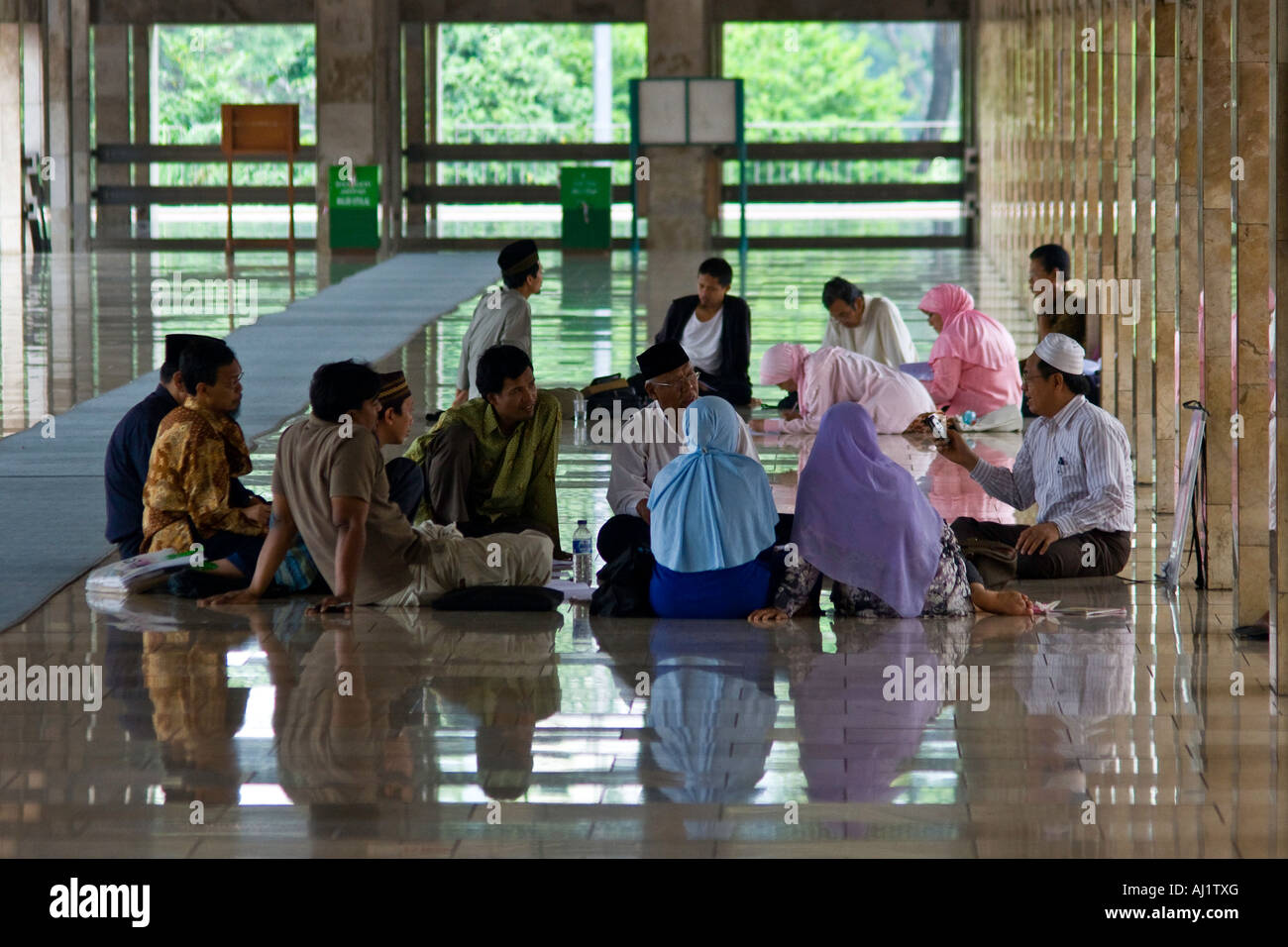 Muslim Study Group Leader and Women Students Istiqlal Mosque Jakarta ...