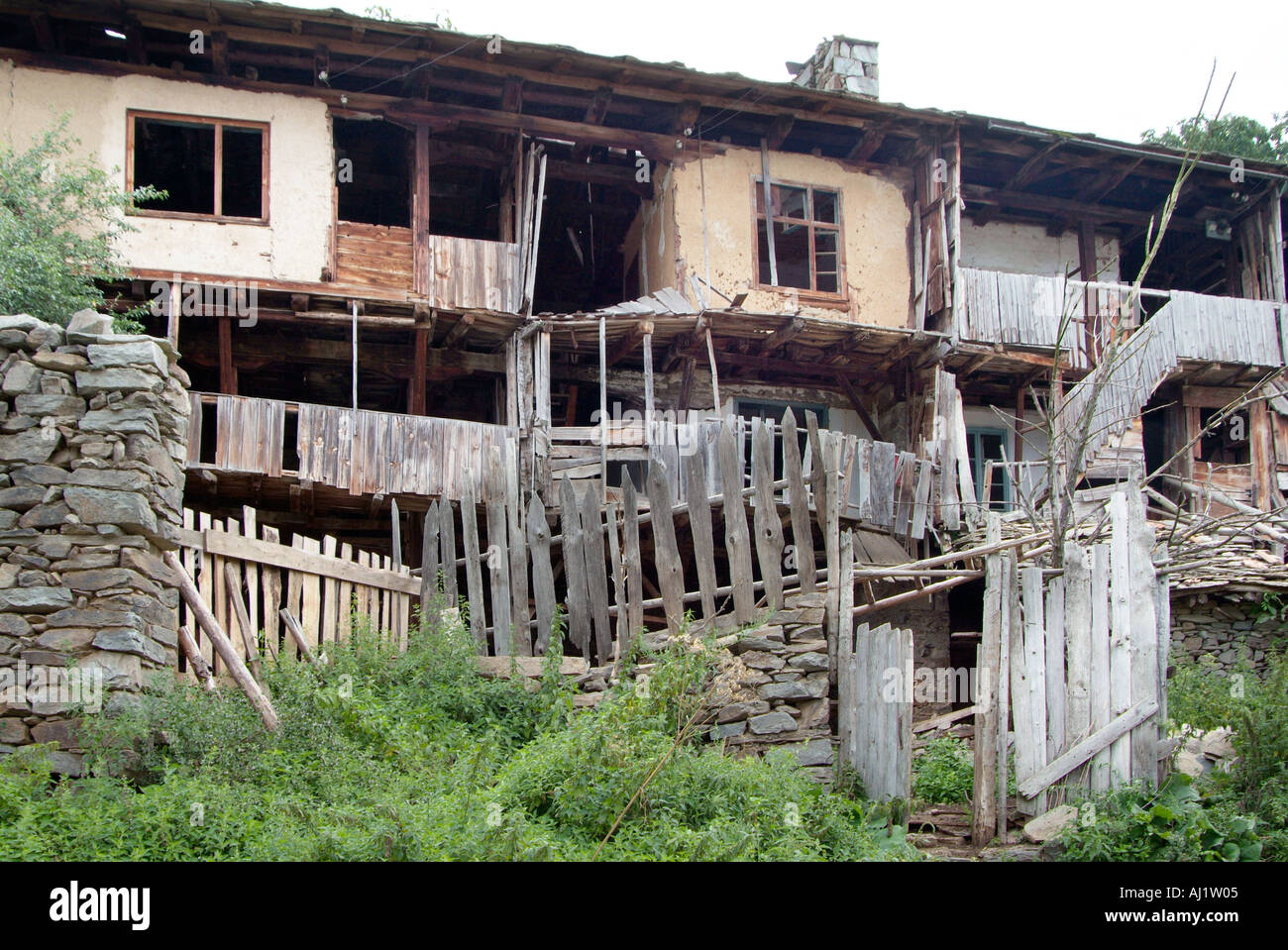 Typical old Village town houses Bulgaria Peoples Republic Narodna ...