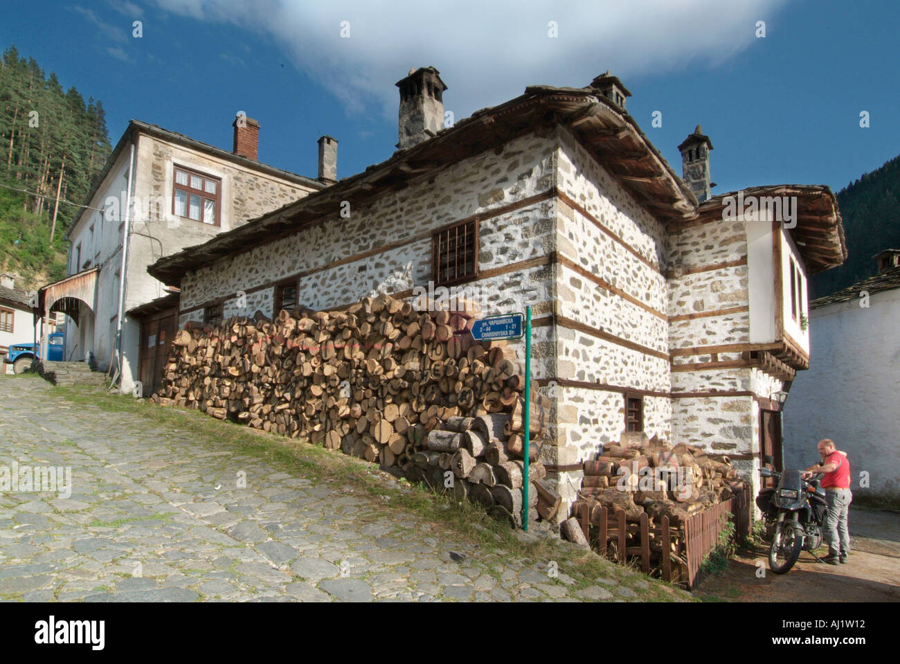 Typical old Village town houses Bulgaria Peoples Republic Narodna ...