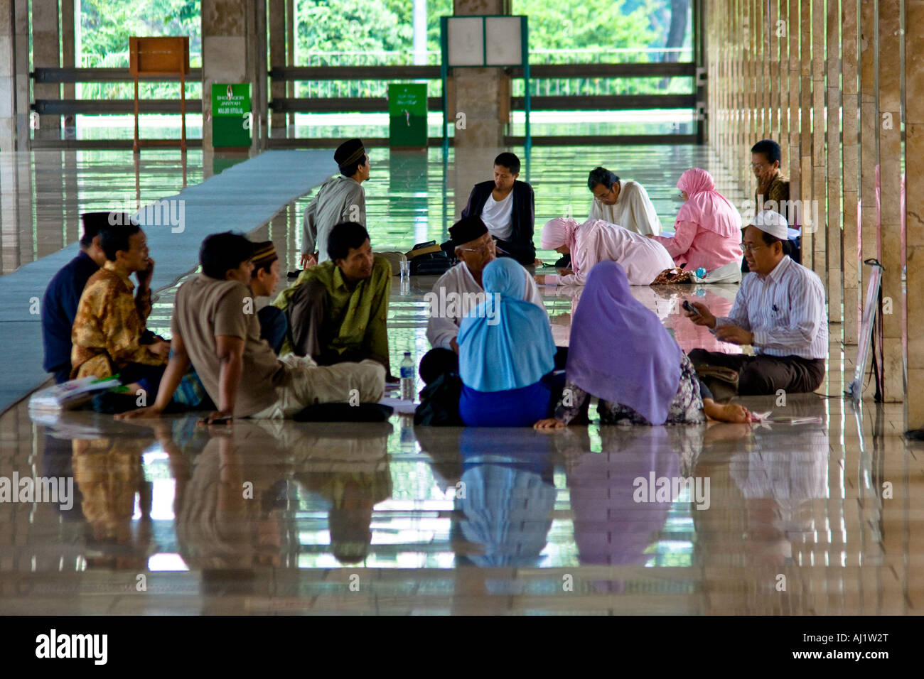 Muslim Study Group Leader and Women Students Istiqlal Mosque Jakarta ...