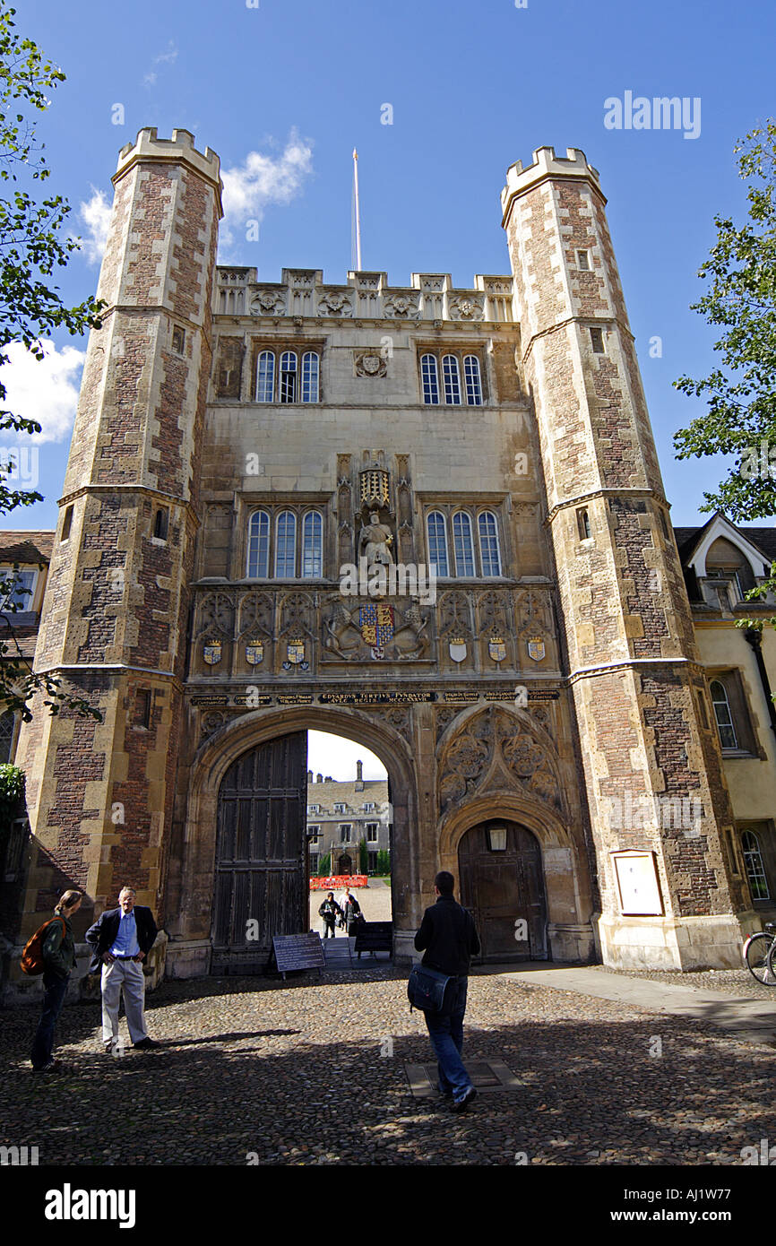 Trinity College Great Gate on Trinity Street built between 1518 and ...